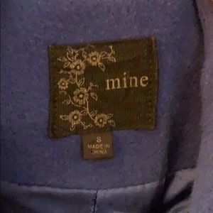 mine | Jackets & Coats | Blue Wool Winter Coat | Poshmark